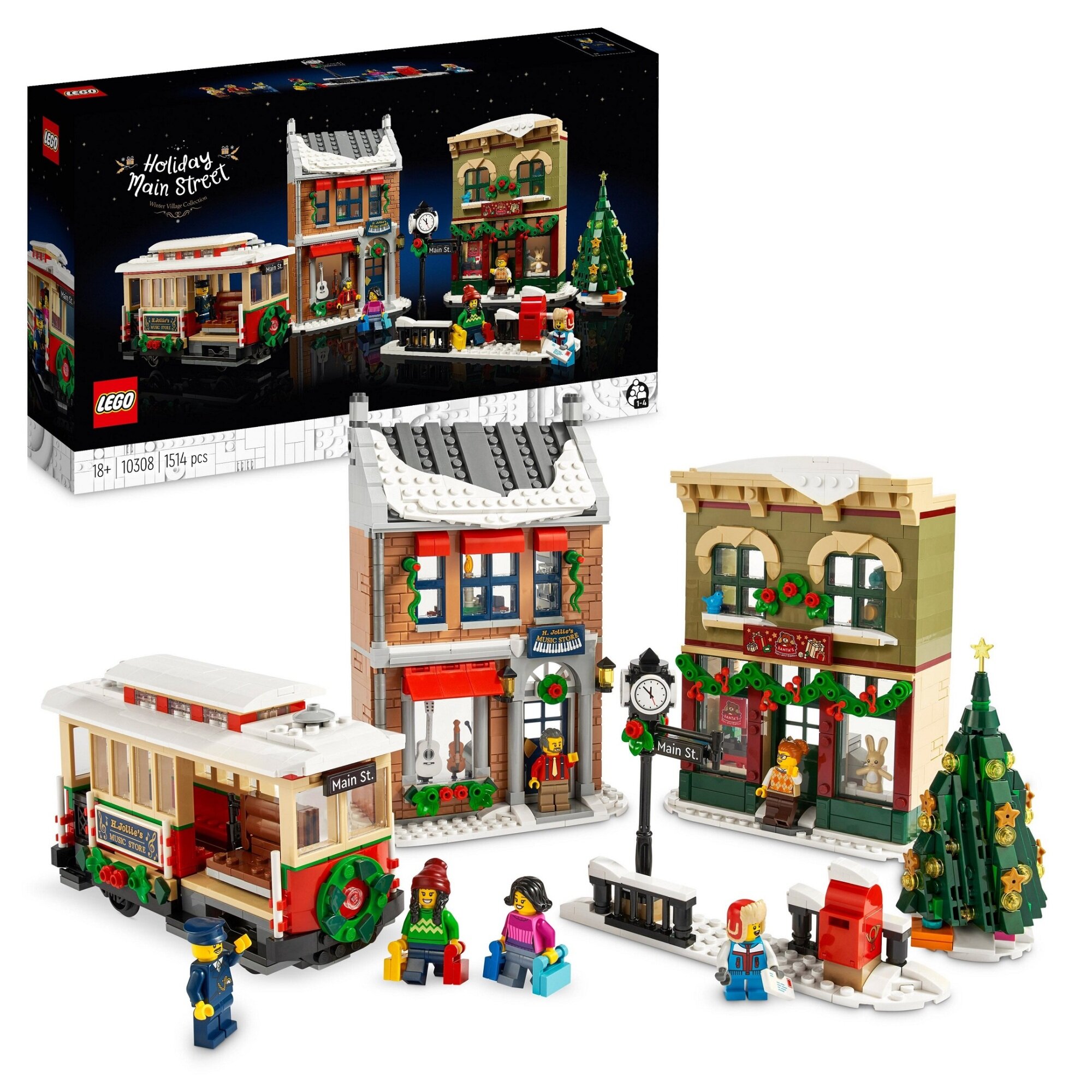 LEGO 10308 ICONS Świąteczna główna ulica – sklep internetowy Avans.pl